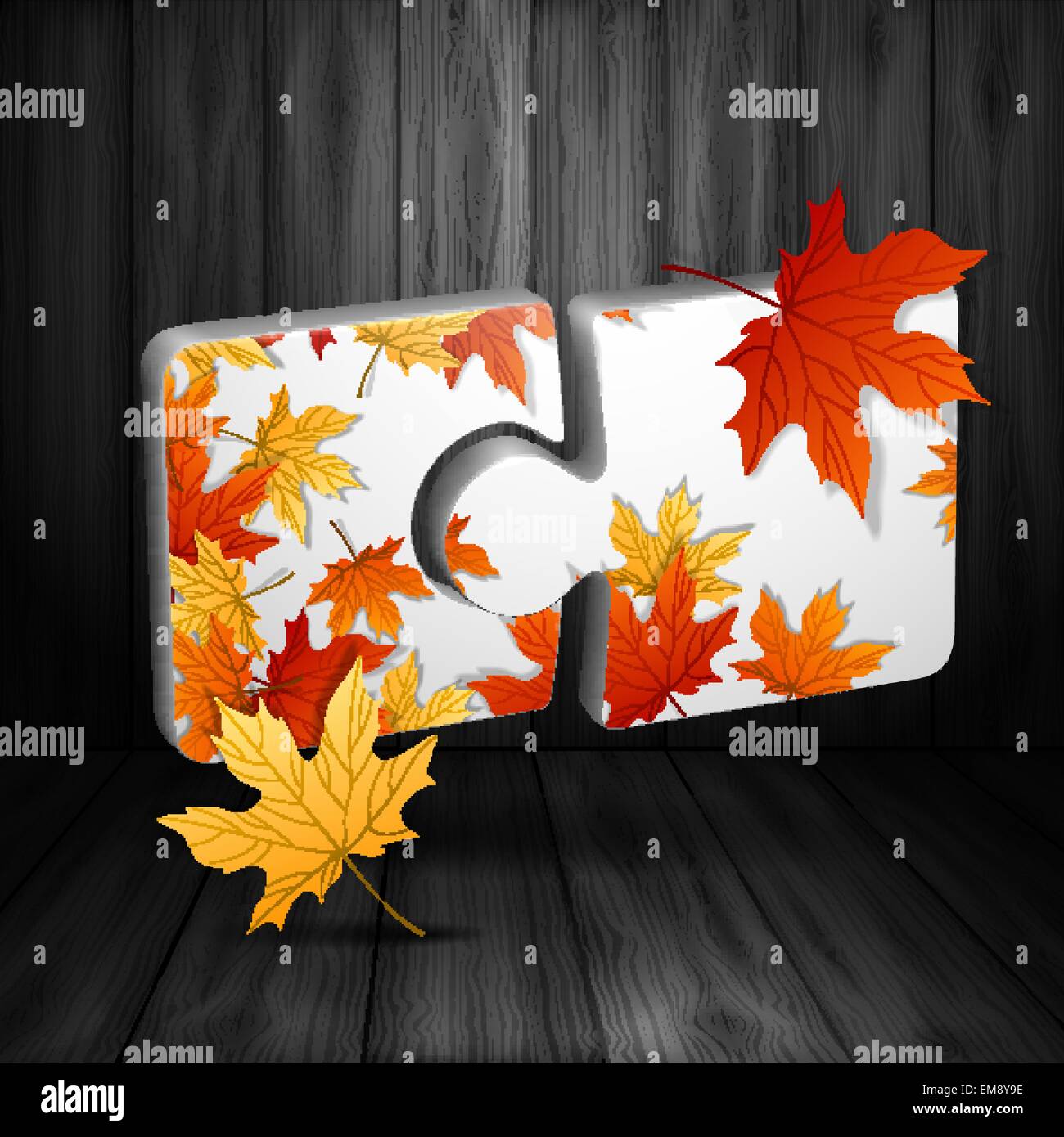 Modern Puzzle Template Stock Vector Image & Art - Alamy