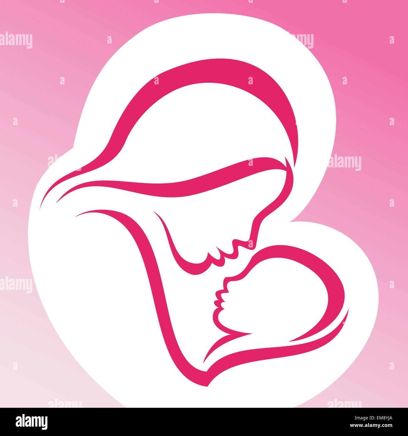 Kind mother Stock Vector Images - Alamy