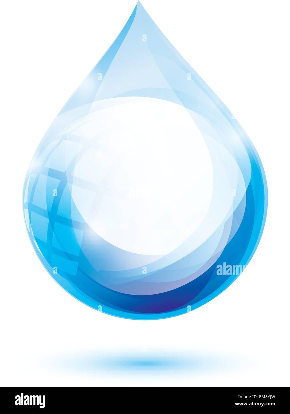 water drop isolated vector symbol, abstract icon Stock Vector Image ...