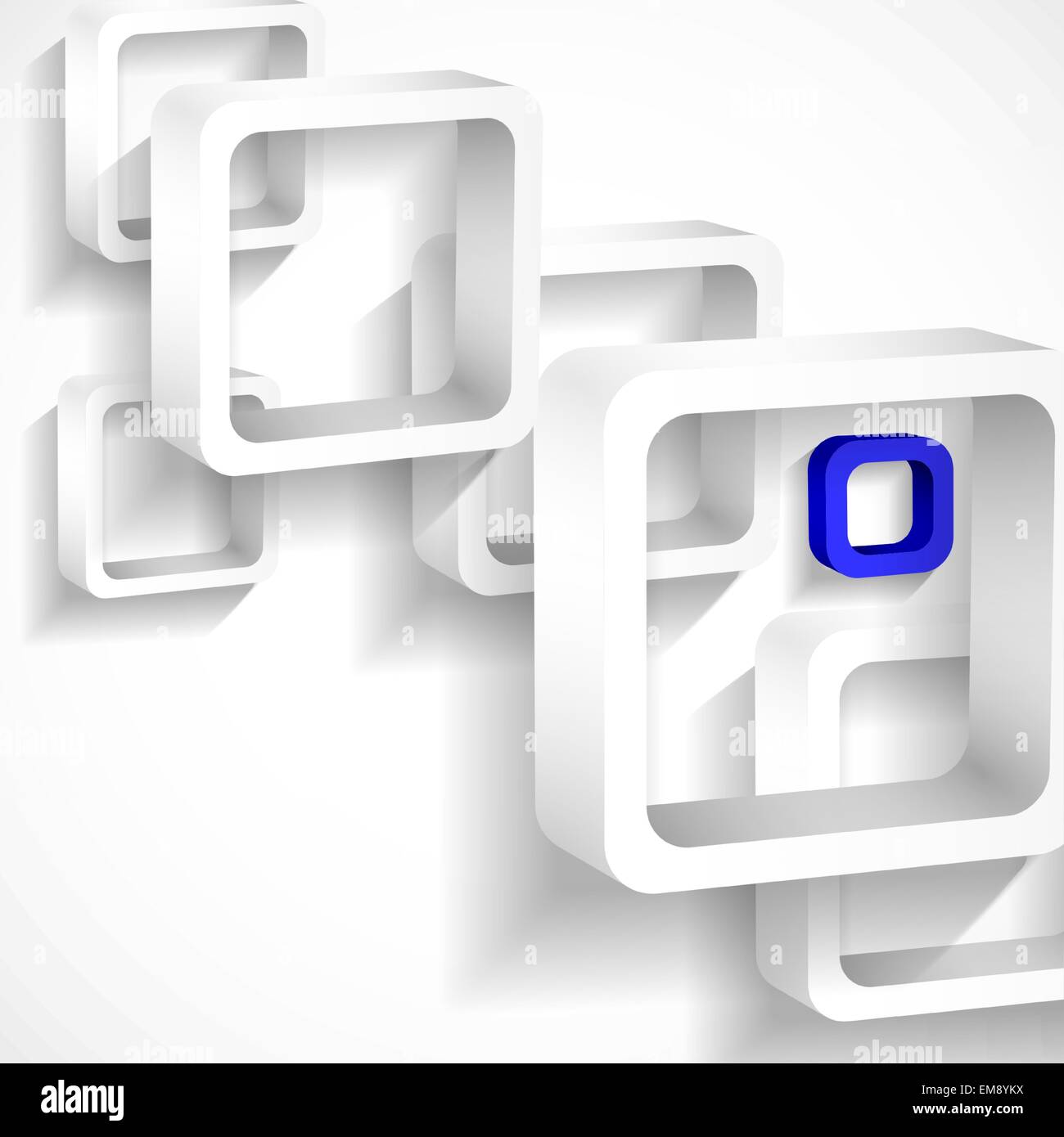 Abstract White Squares Stock Vector Image & Art - Alamy