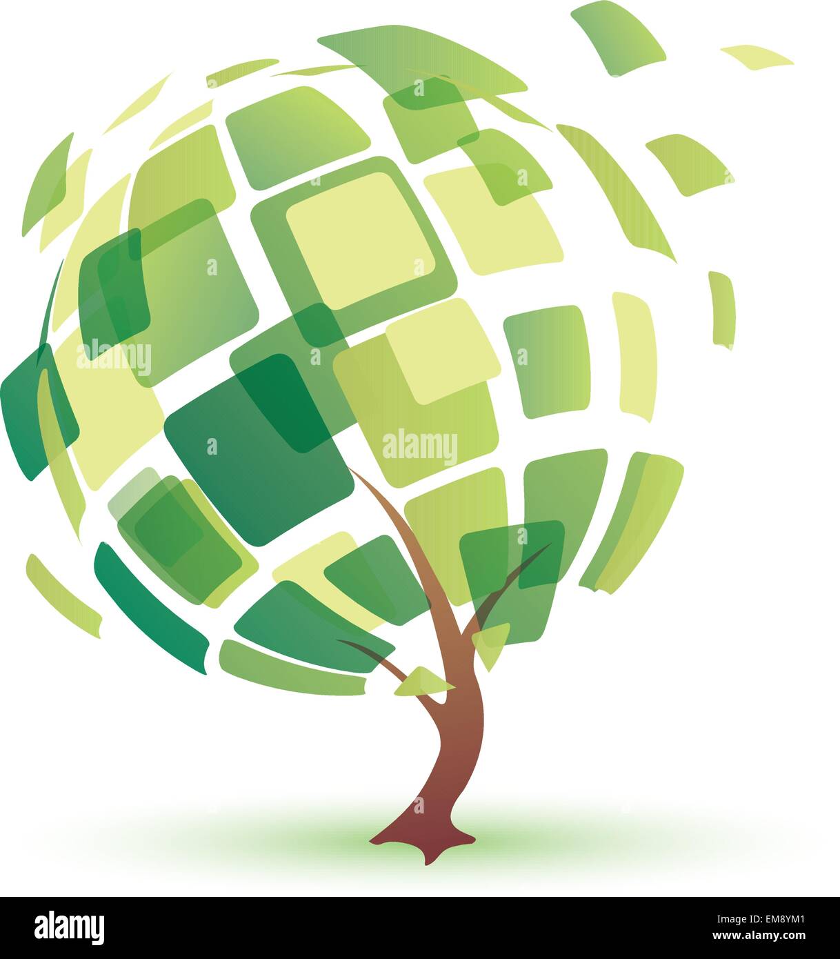 Tree natural ecology icon Stock Vector Images - Alamy