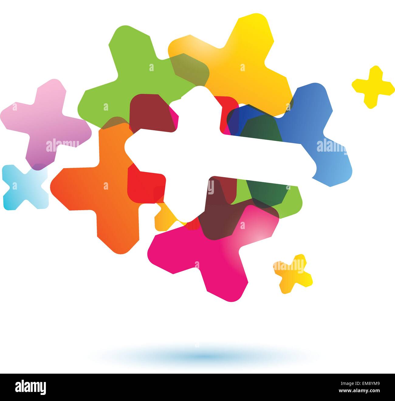 Brain symbol illustration abstract Stock Vector Images - Alamy