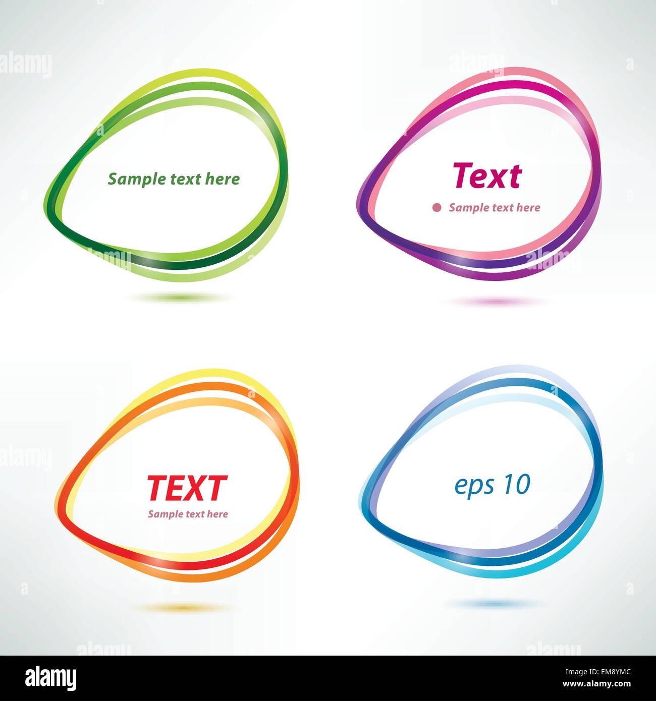 Set speech bubbles icons Stock Vector Images - Alamy