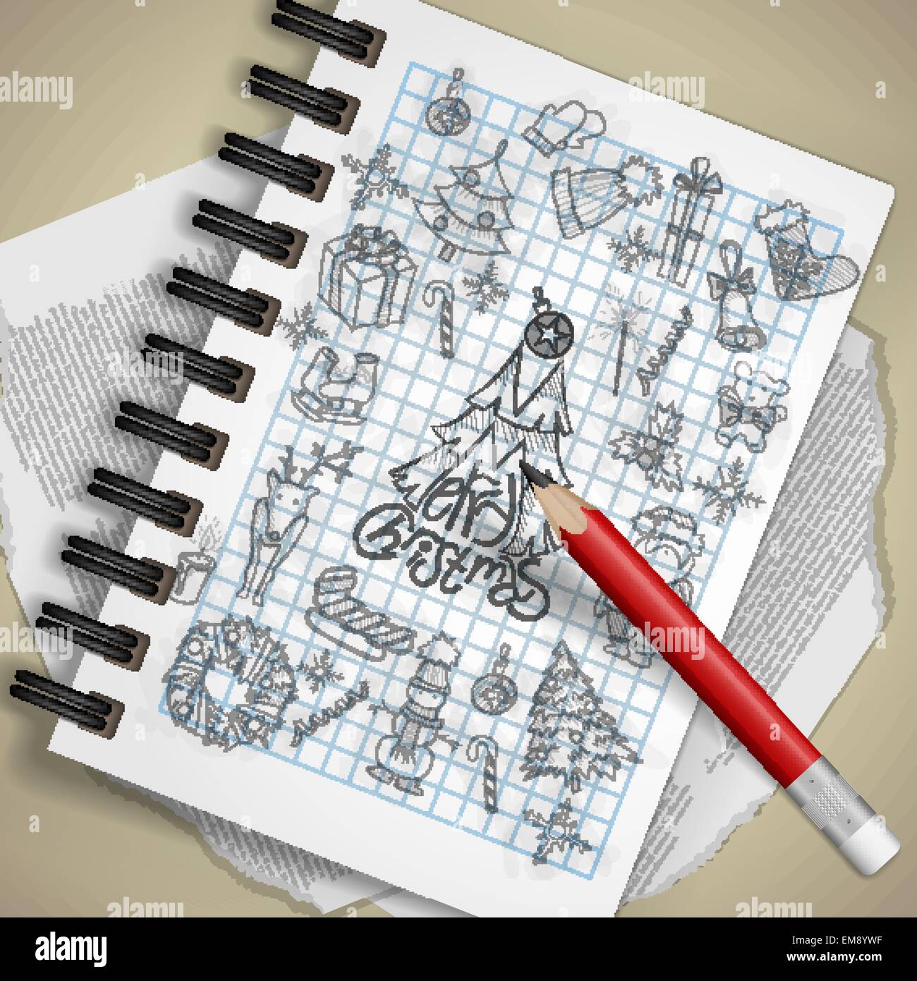 Hand drawn snowman icon Stock Vector Images - Alamy