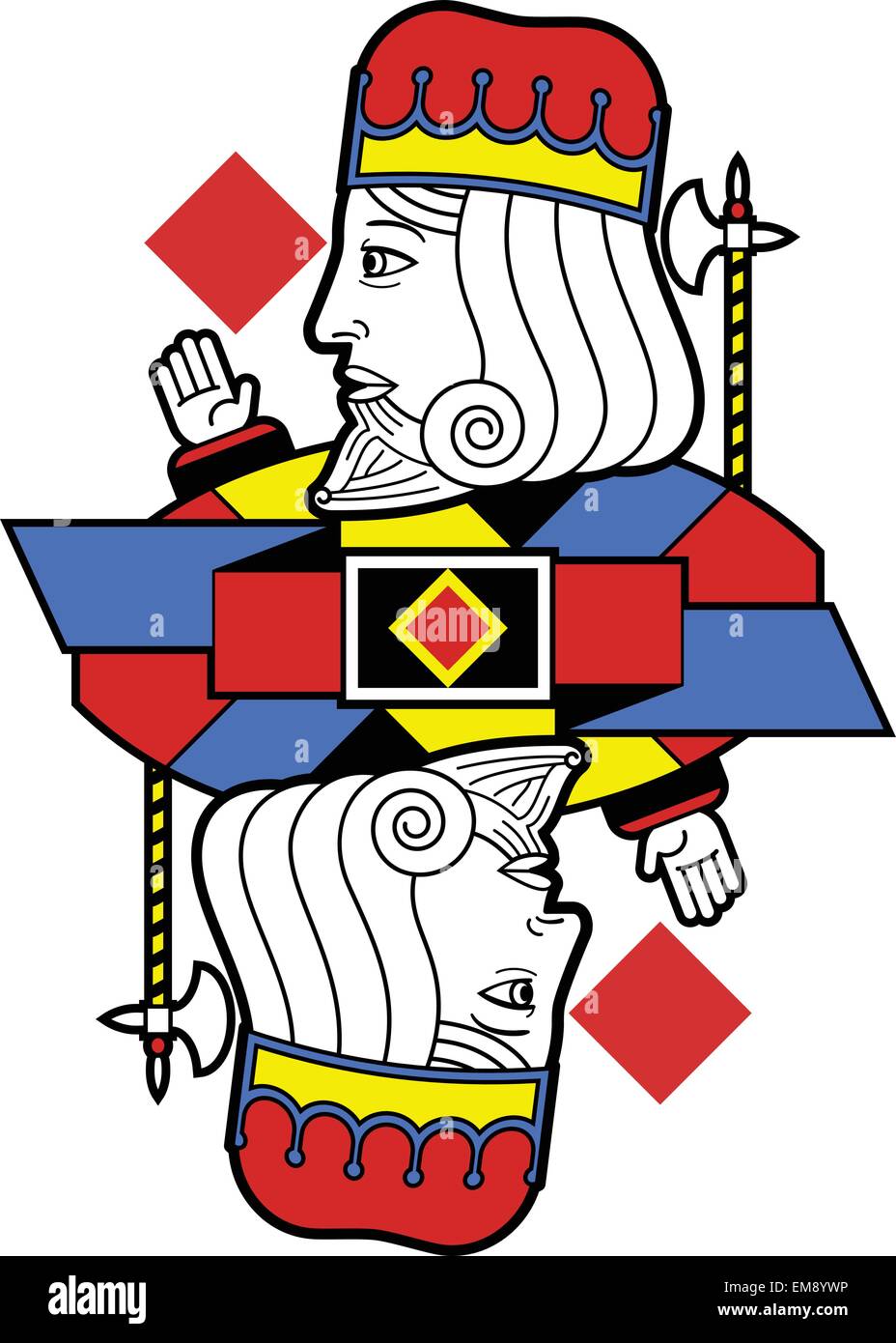 King of diamonds illustration hi-res stock photography and images - Alamy