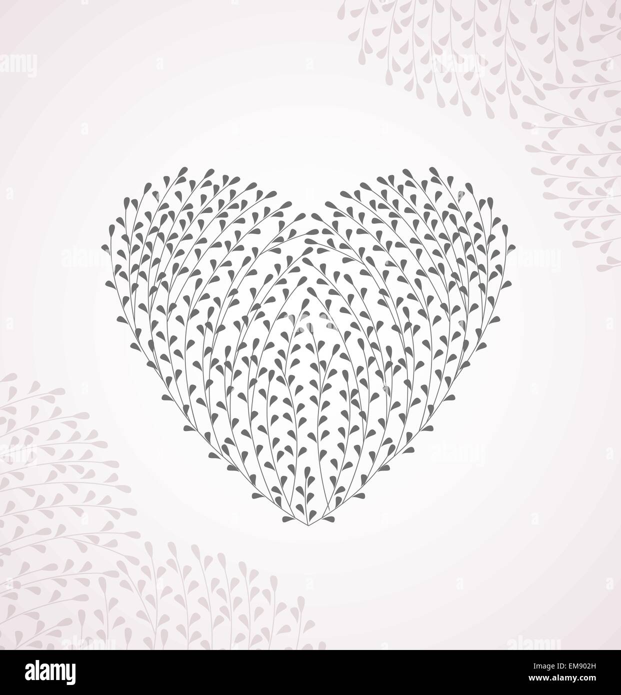 Vector drawing heart shape Stock Vector Images - Alamy