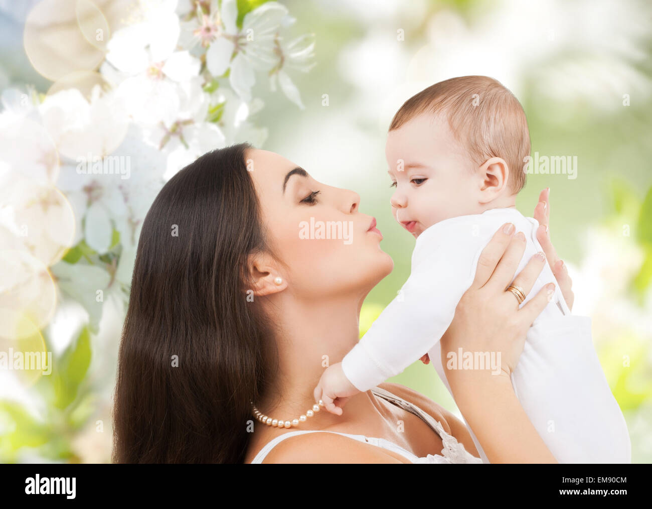 happy laughing baby playing with mother Stock Photo - Alamy