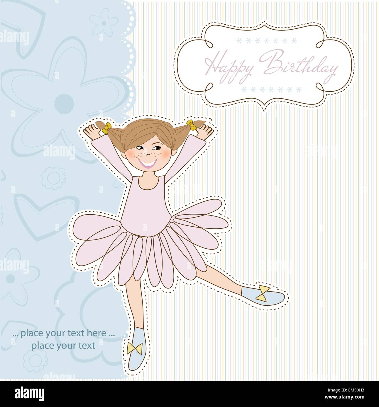 Girly birthday Stock Vector Images - Alamy