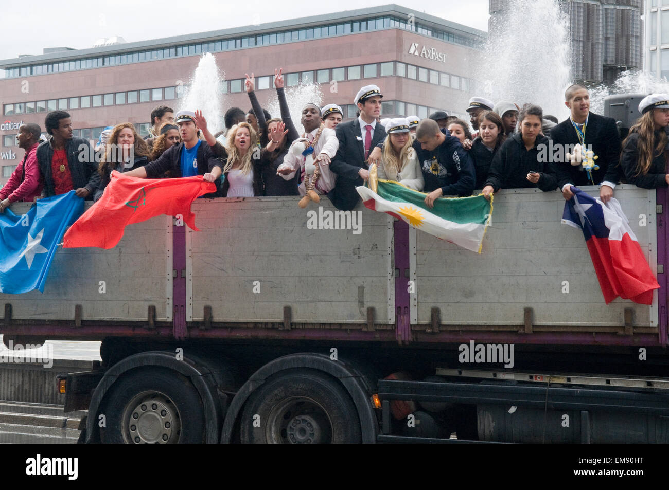 Swedish students celebrating high school graduation, or "Studenten" in ...
