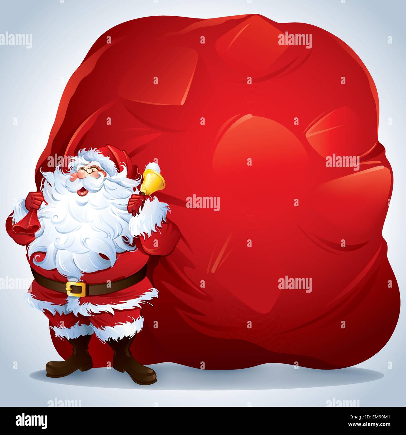Santa with a sack Stock Vector Images - Alamy