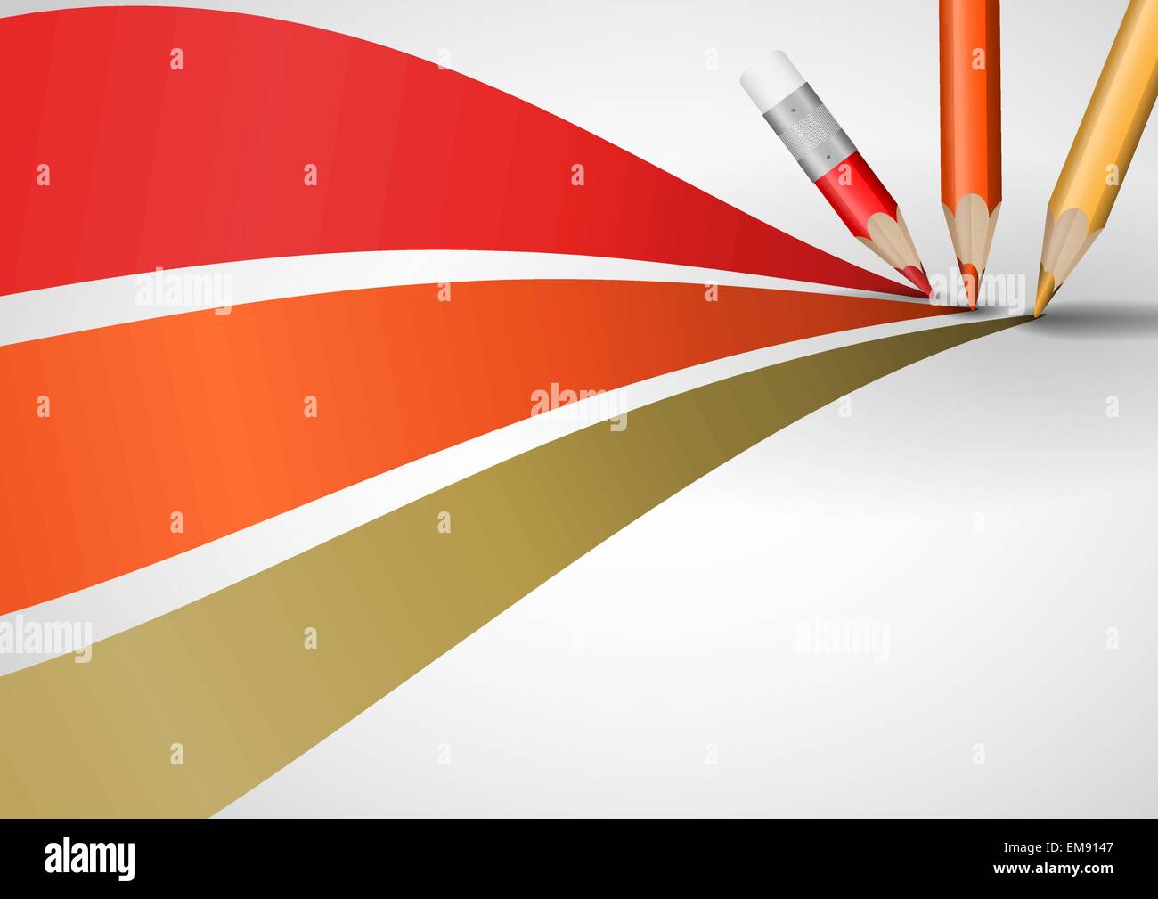 Colour Pencils Drawing Lines Stock Vector Image & Art - Alamy
