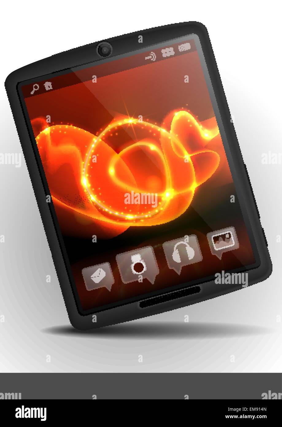 Stylish Tablet Computer Stock Vector Image & Art - Alamy