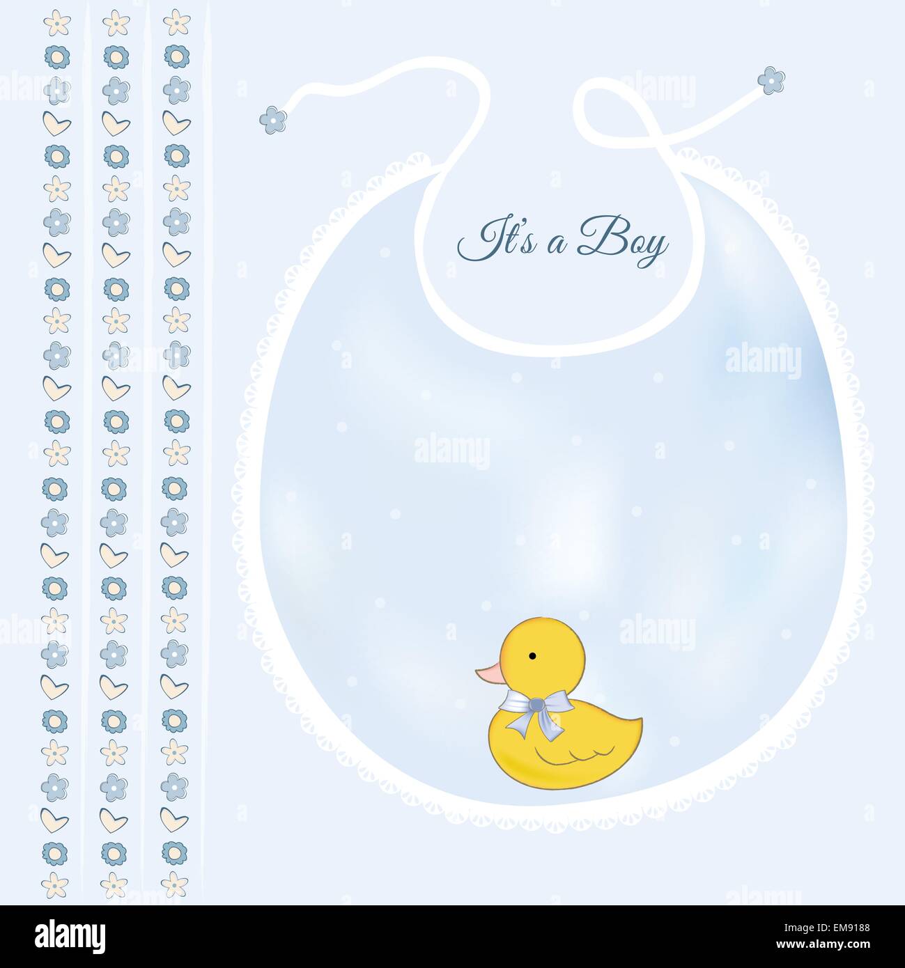 baby shower card with little duck Stock Vector Image & Art - Alamy