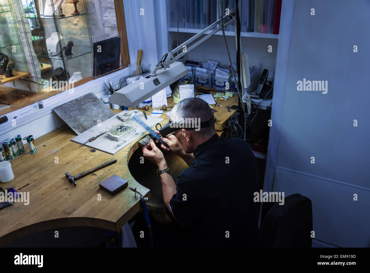 Man making jewellery hi-res stock photography and images - Alamy
