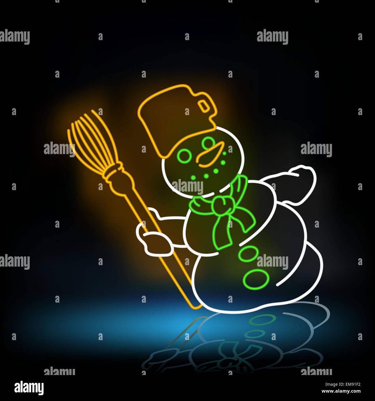 Neon lightning Stock Vector Images - Alamy