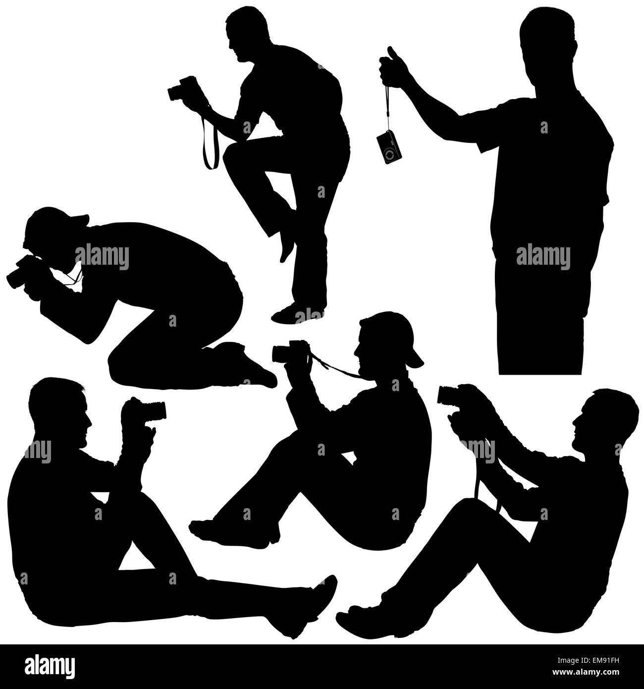 Photographer silhouette Cut Out Stock Images & Pictures - Alamy