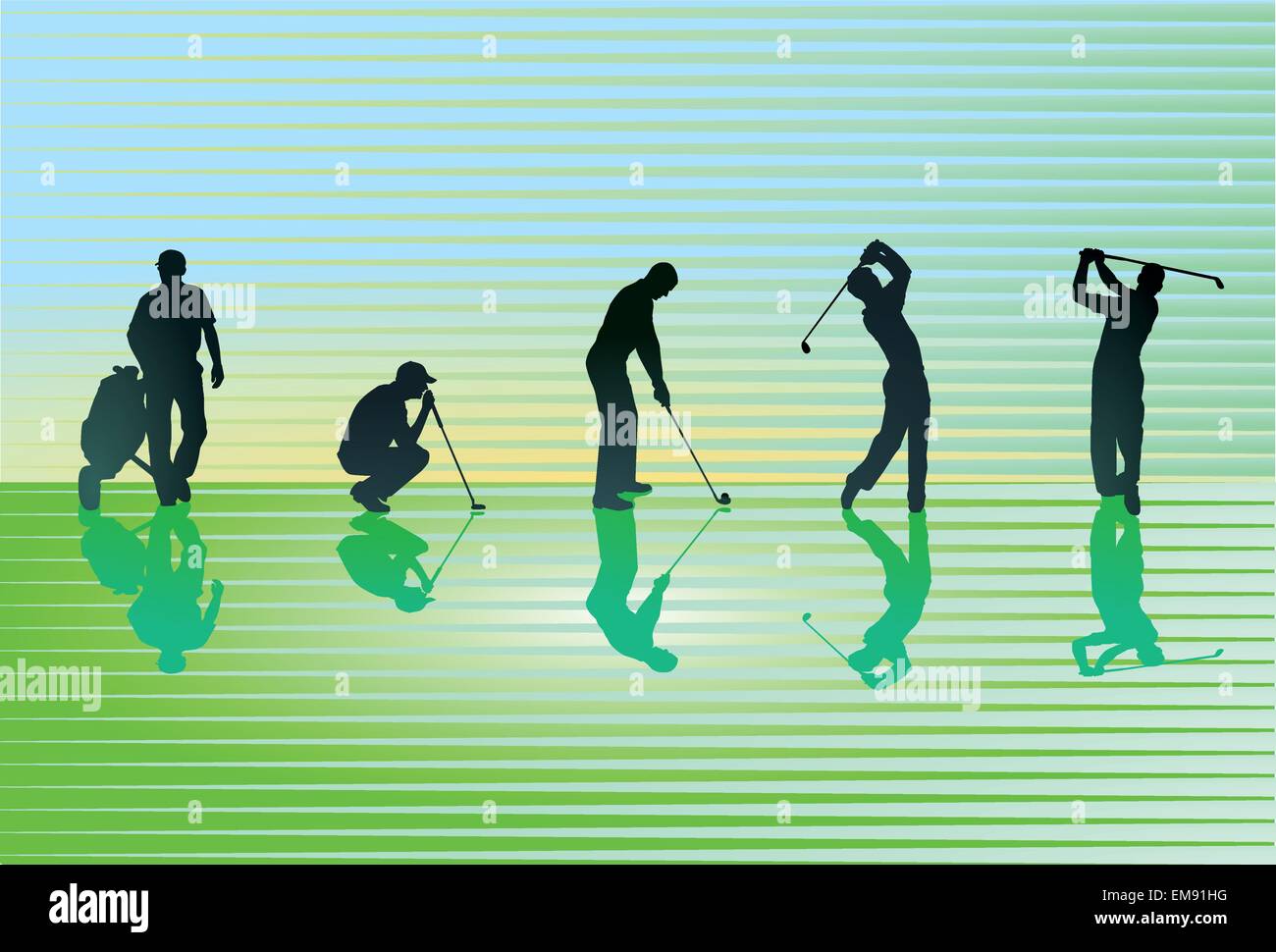 Golf track Stock Vector Images - Alamy