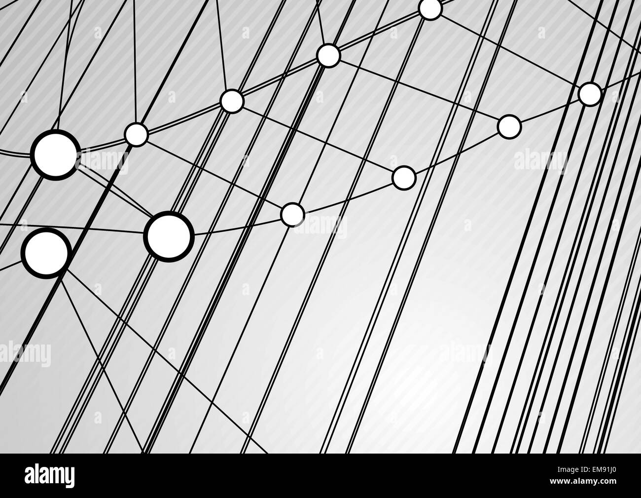 Abstract technology perspective background Black and White Stock Photos ...