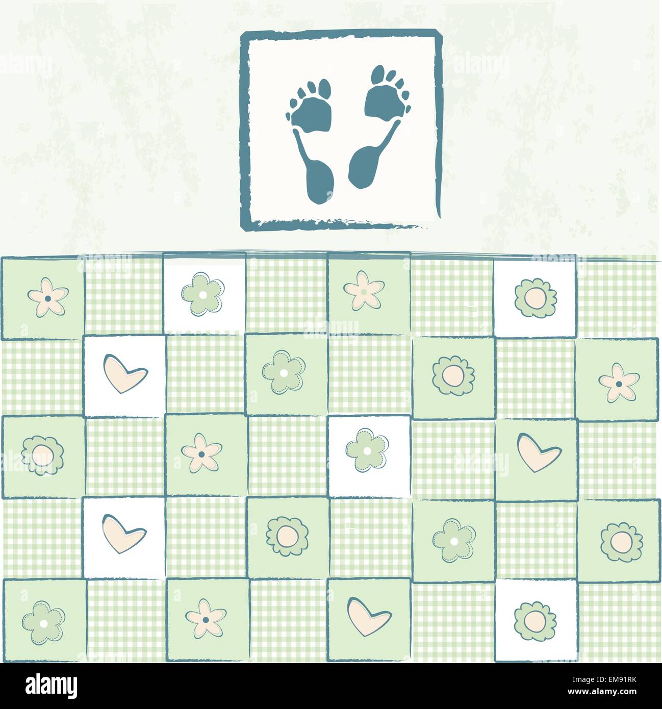 Baby shower announcement feet hi-res stock photography and images - Alamy