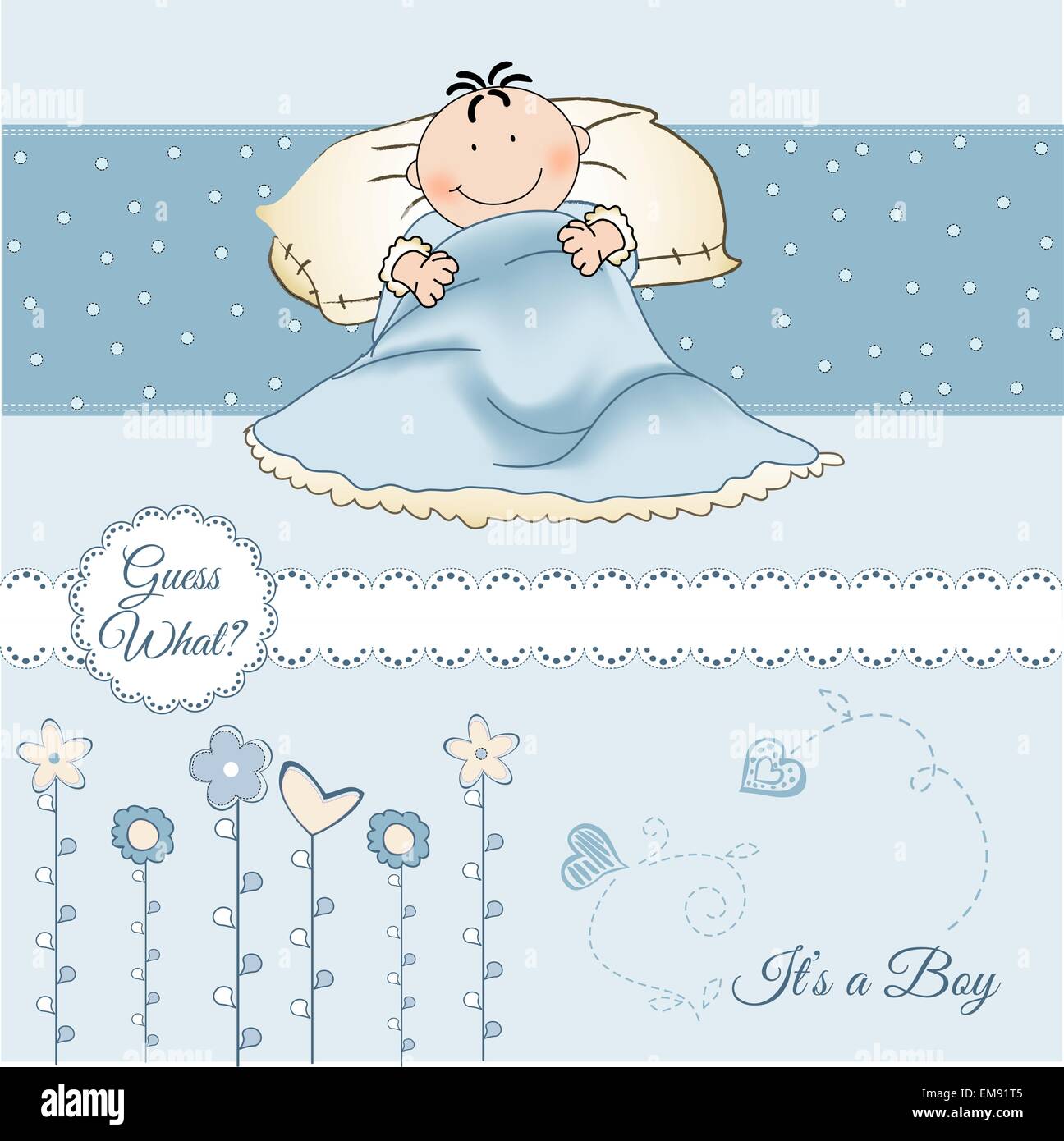 welcome new baby boy Stock Vector Image & Art - Alamy