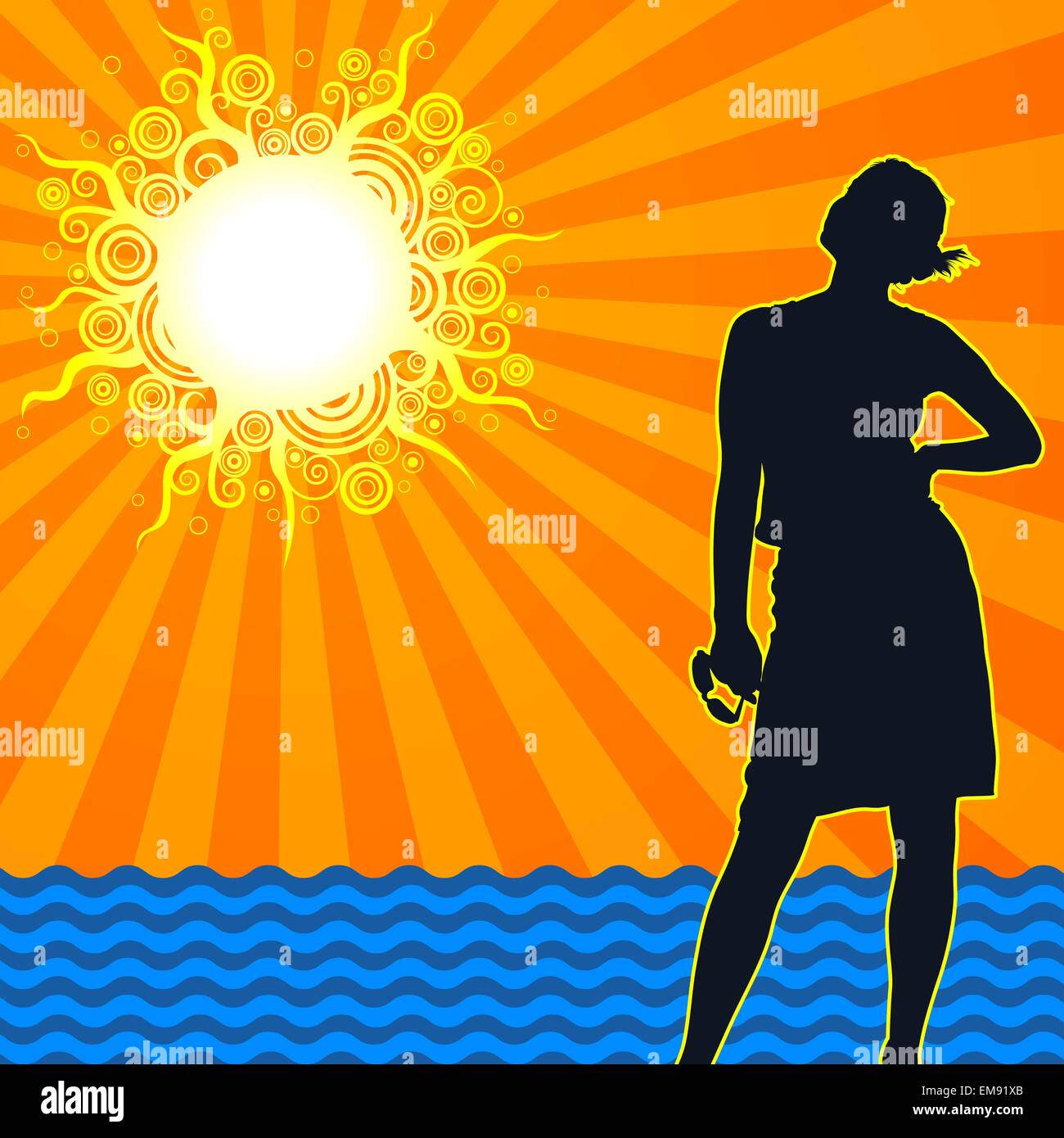 Sunny day Stock Vector Images - Alamy