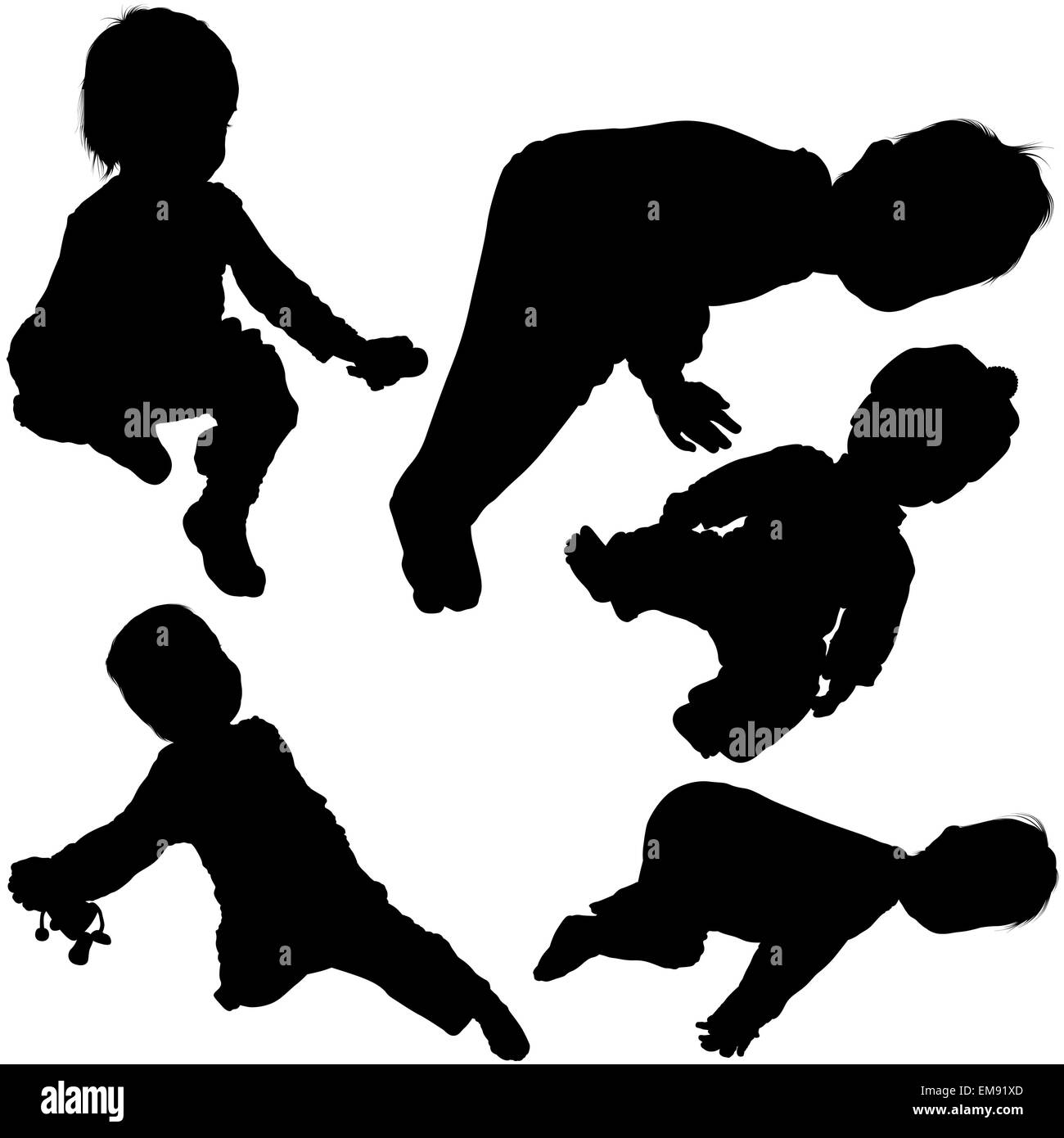 Baby sleeping silhouette hi-res stock photography and images - Alamy