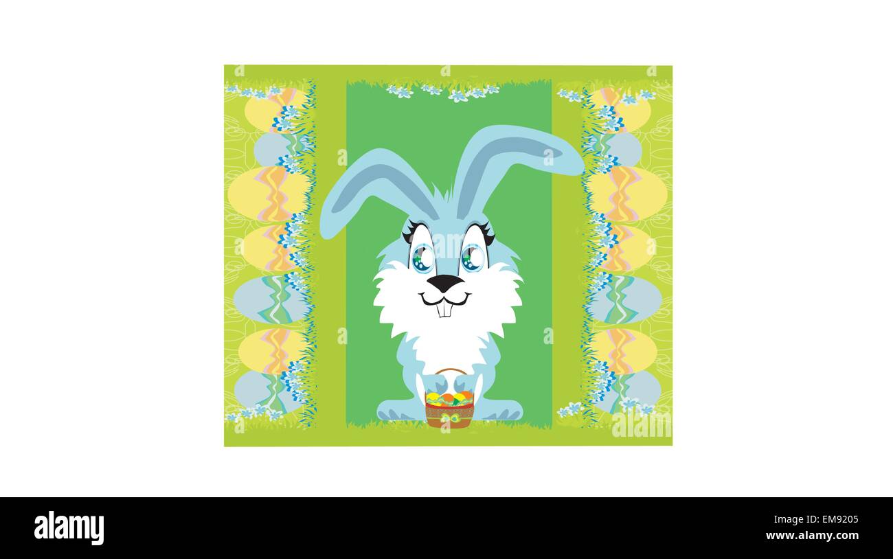 Easter greeting card bunny Cut Out Stock Images & Pictures - Alamy