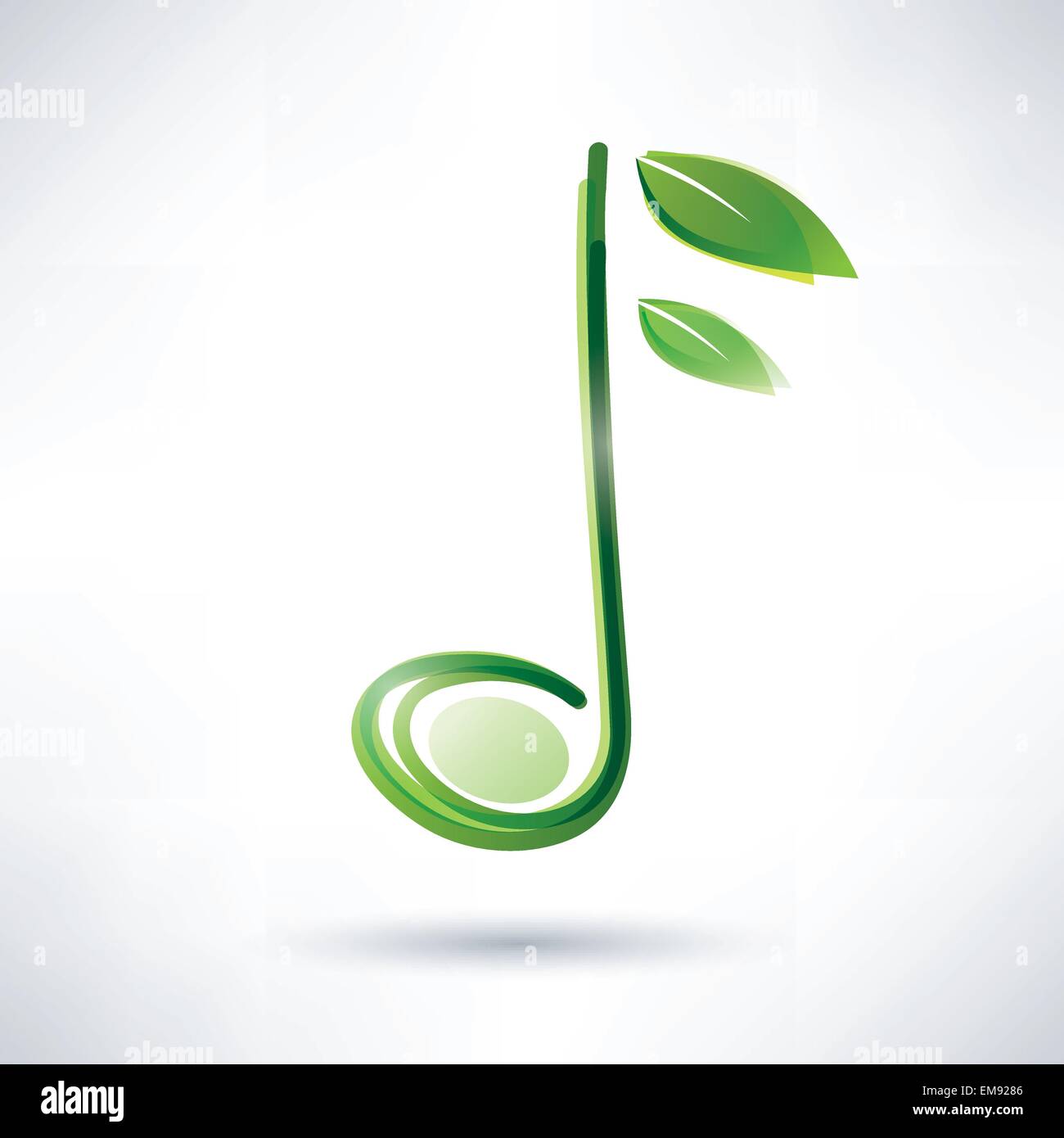 green musical note, abstract background Stock Vector Image & Art - Alamy