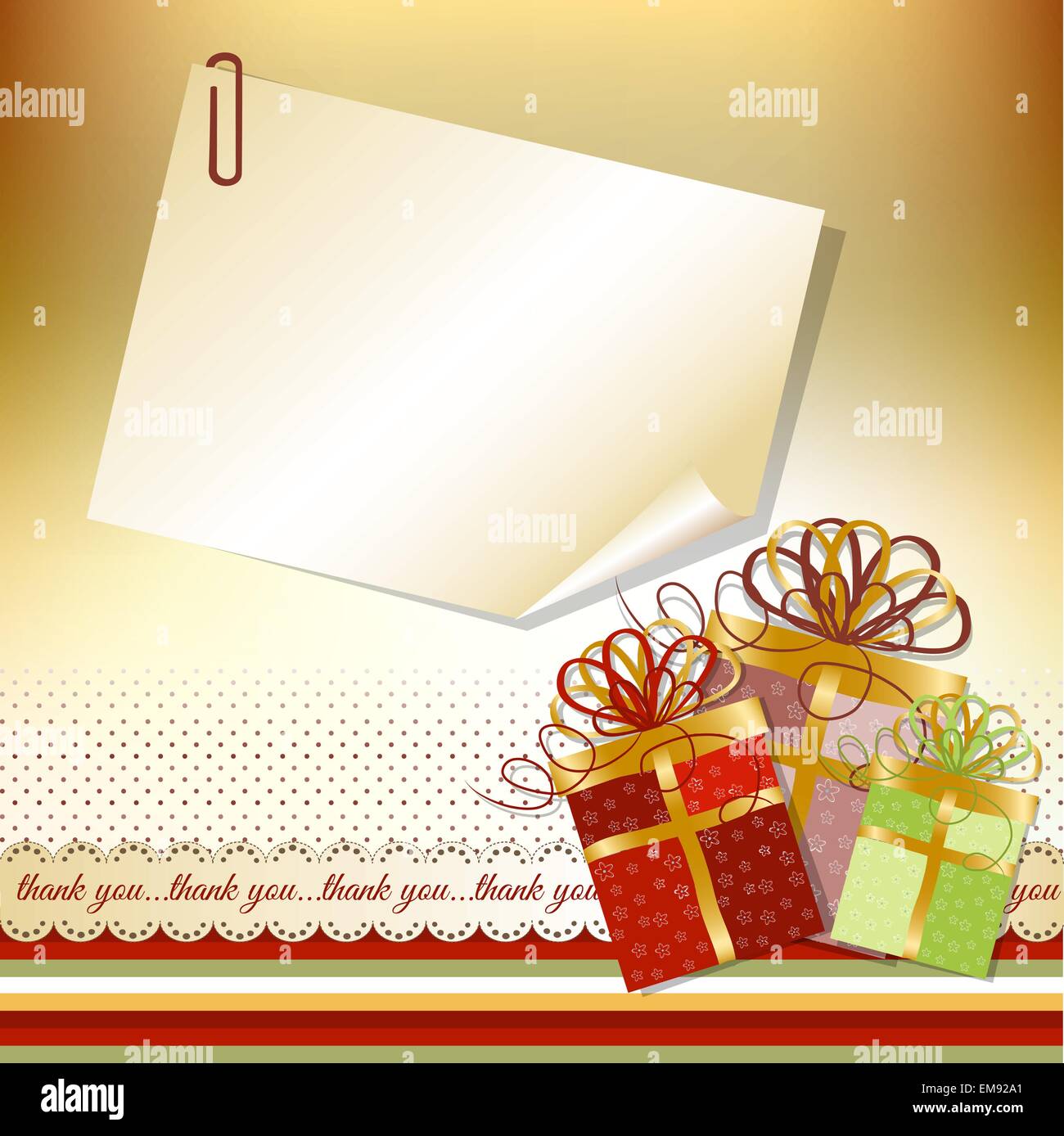 Thank you card Stock Vector Image & Art - Alamy
