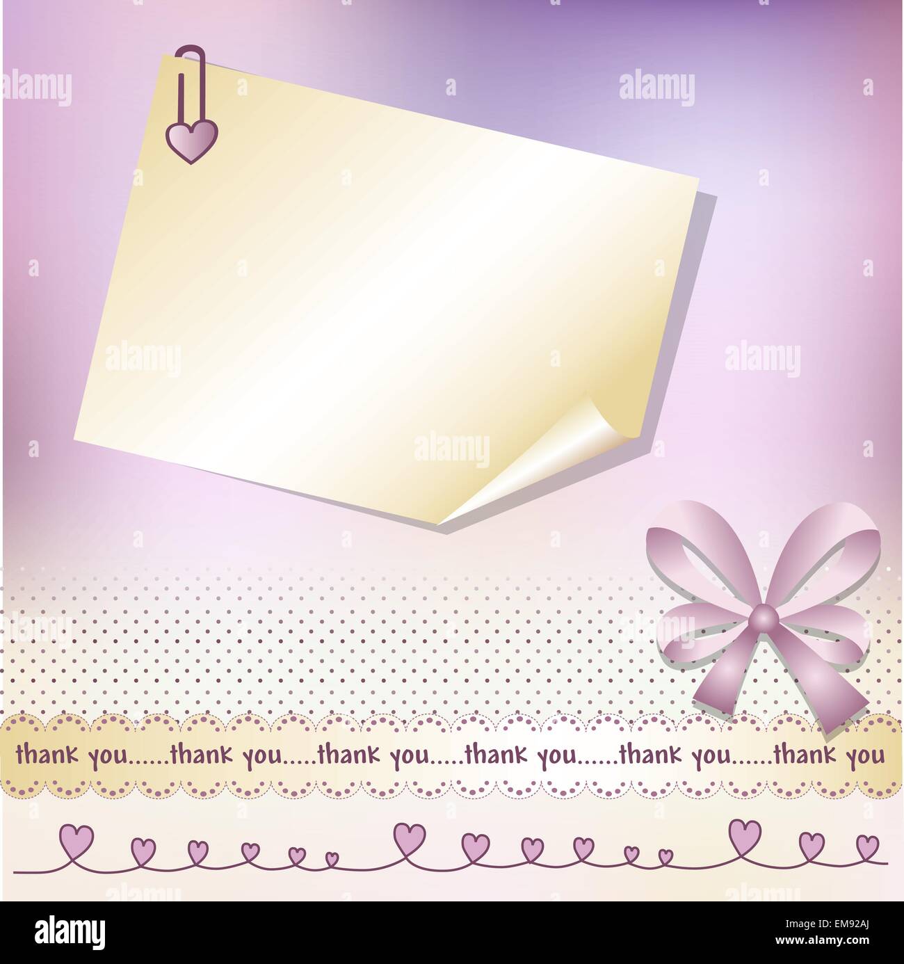 Thank you card Stock Vector Image & Art - Alamy