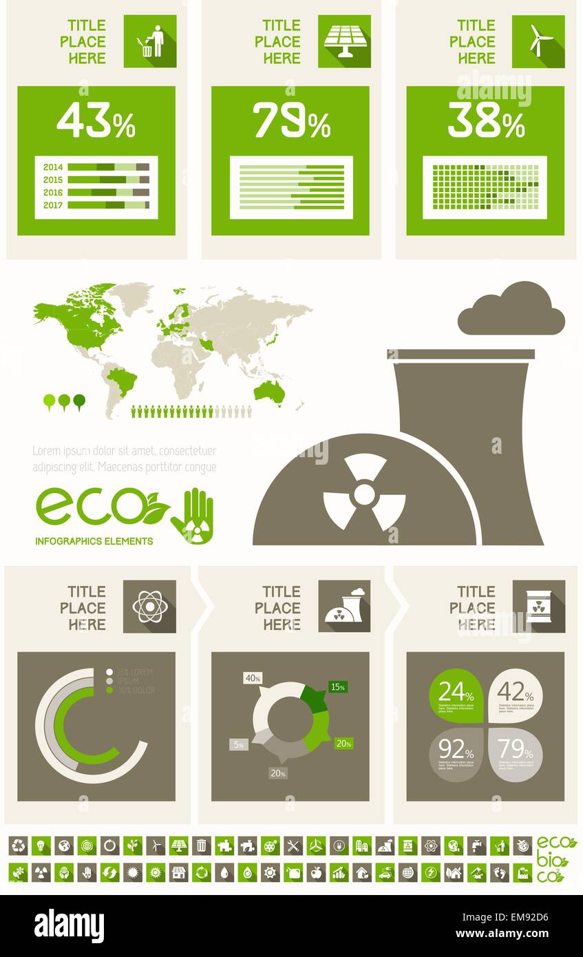 Ecology Infographic Template Stock Vector Image & Art - Alamy