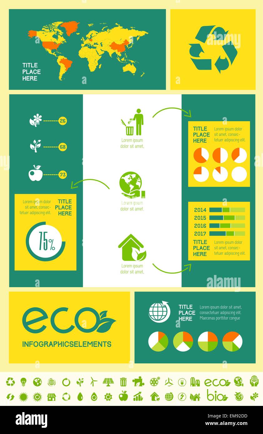 Ecology Infographic Template Stock Vector Image & Art - Alamy