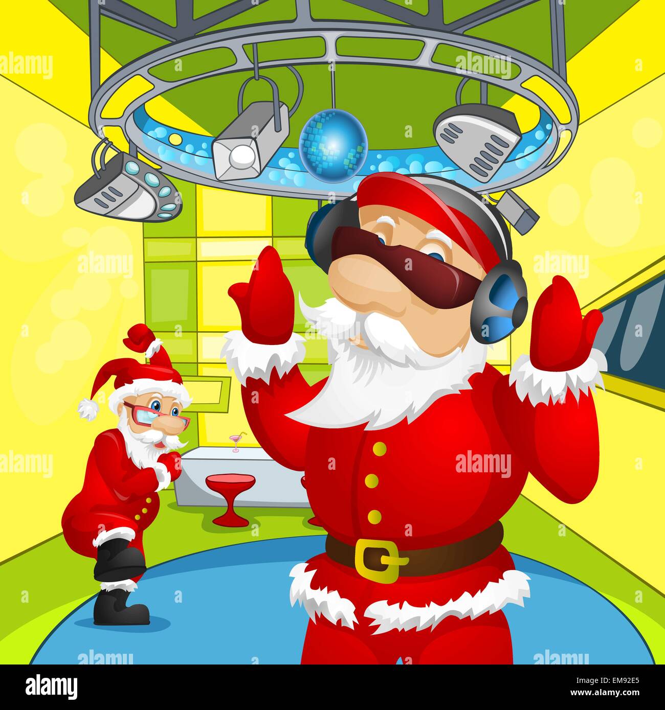 Santa claus back Stock Vector Images - Alamy
