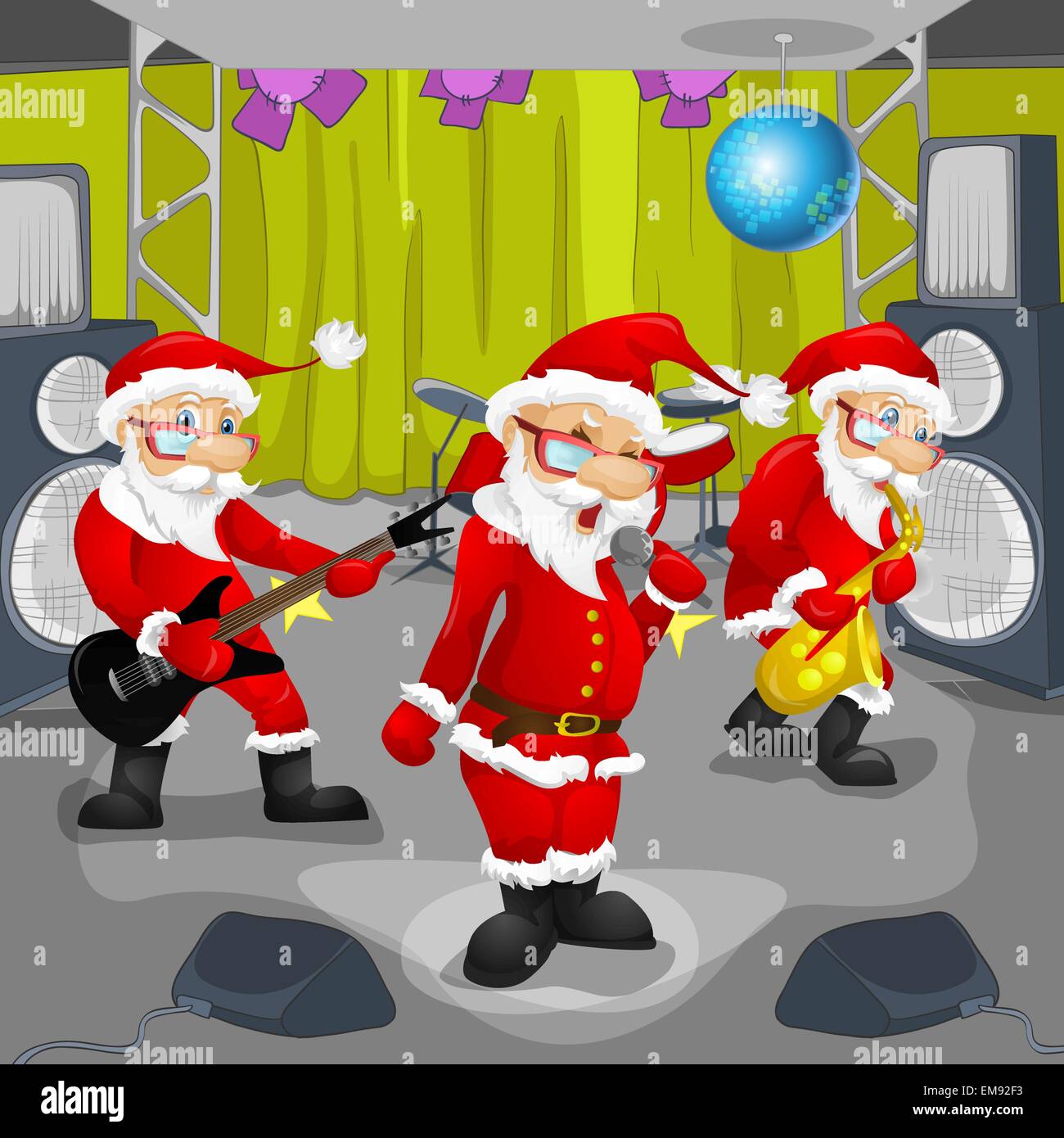 Santa claus back Stock Vector Images - Alamy
