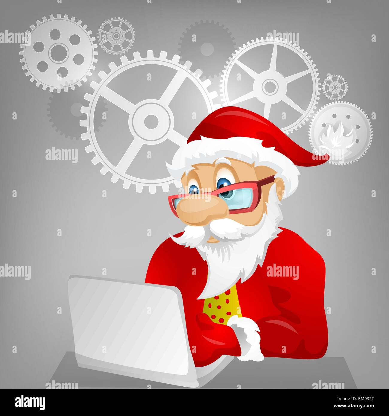 Santa Claus Machine Stock Vector Images - Alamy