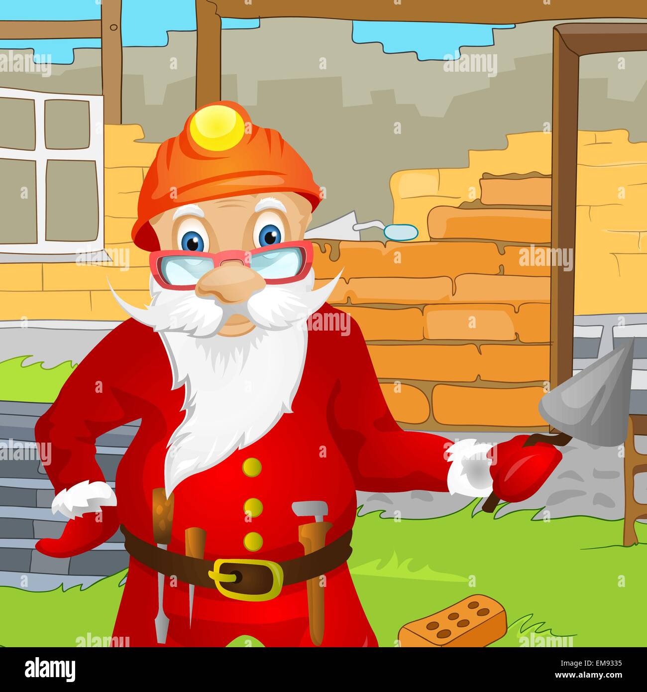 Real santa claus Stock Vector Images - Alamy