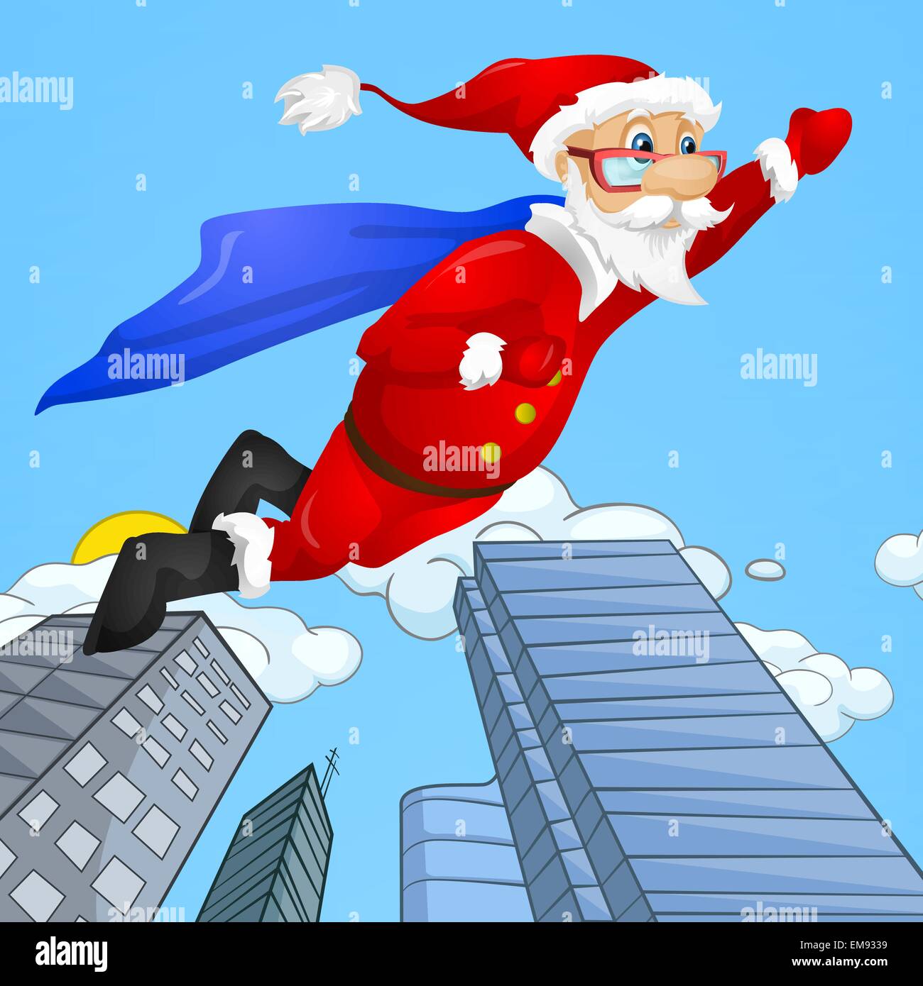 Secret santa claus vector Stock Vector Images - Alamy