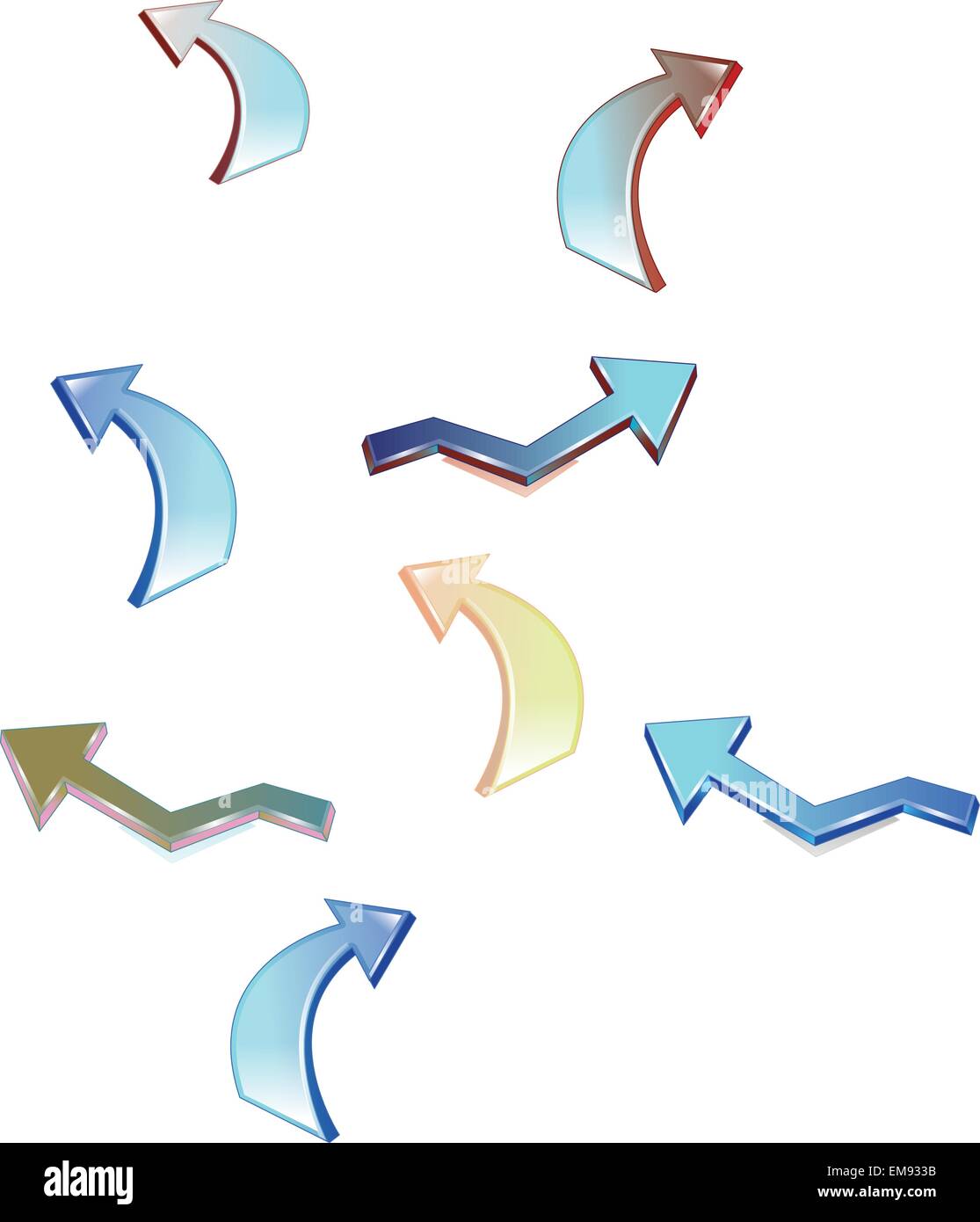 set of arrows Stock Vector Image & Art - Alamy