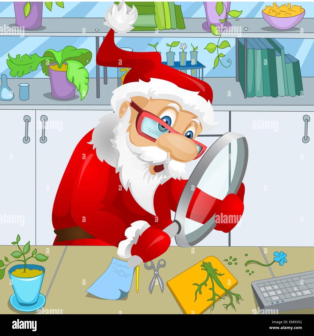 Santa looking Stock Vector Images - Alamy