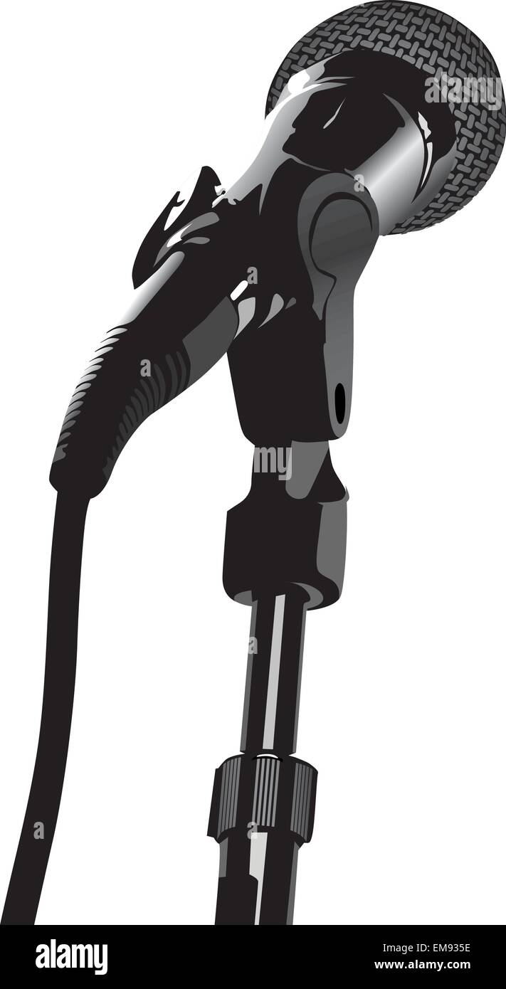 Microphone vector hi-res stock photography and images - Alamy