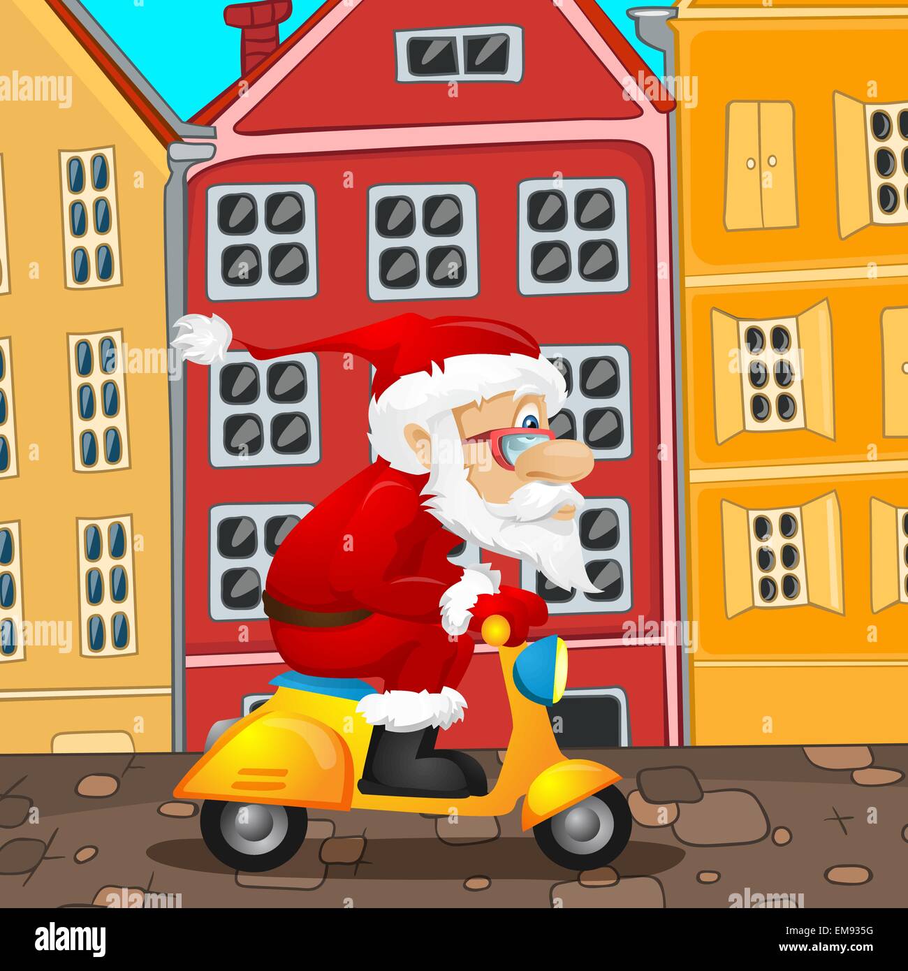 Santa claus street art Stock Vector Images - Alamy