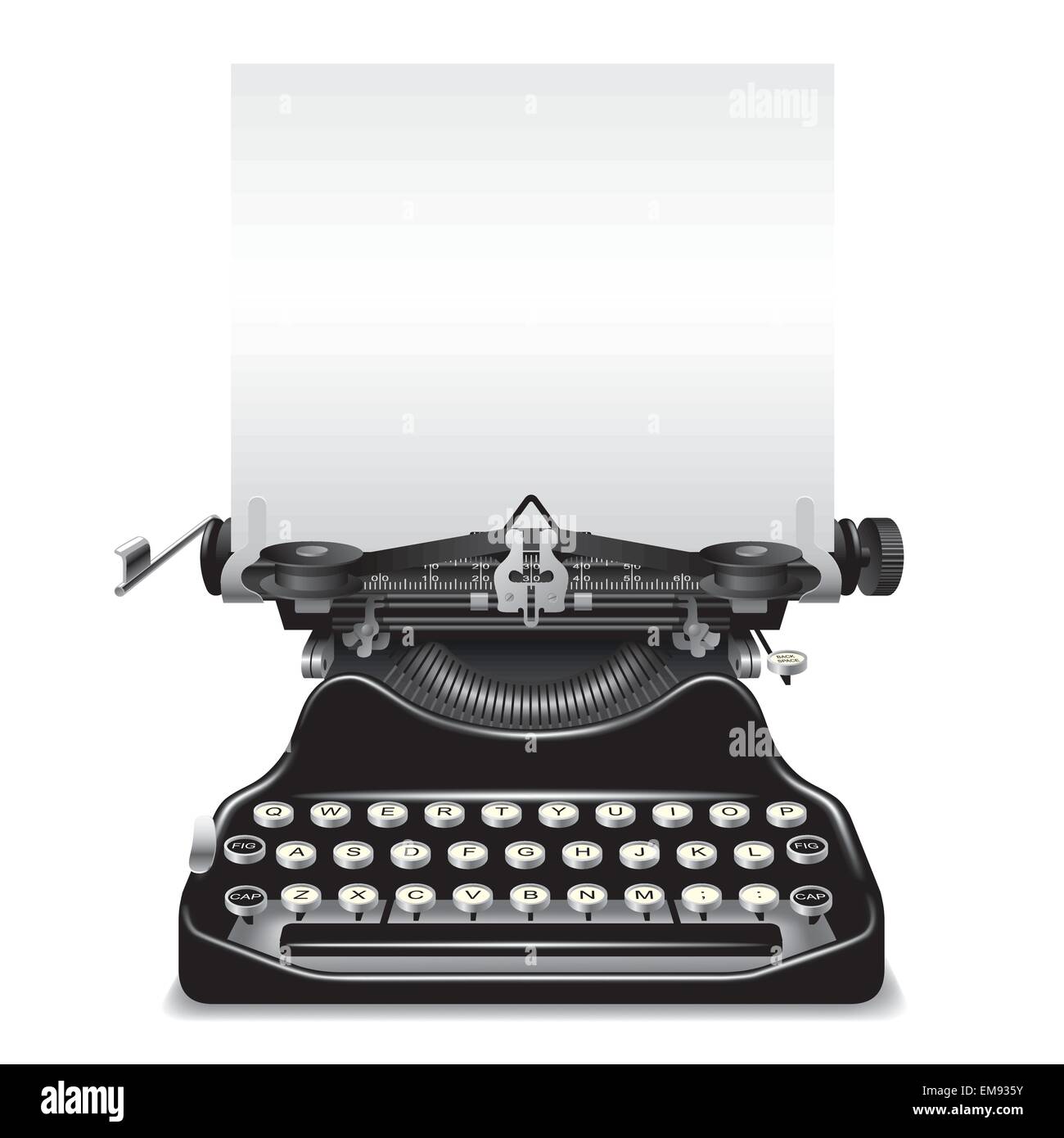 Typewriter illustration hi-res stock photography and images - Alamy