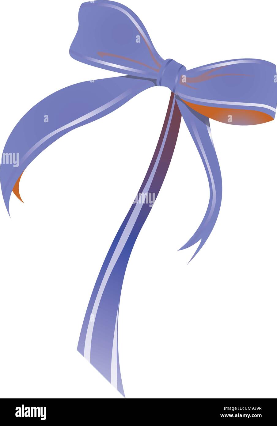 Pink bow isolated Stock Vector Images - Alamy