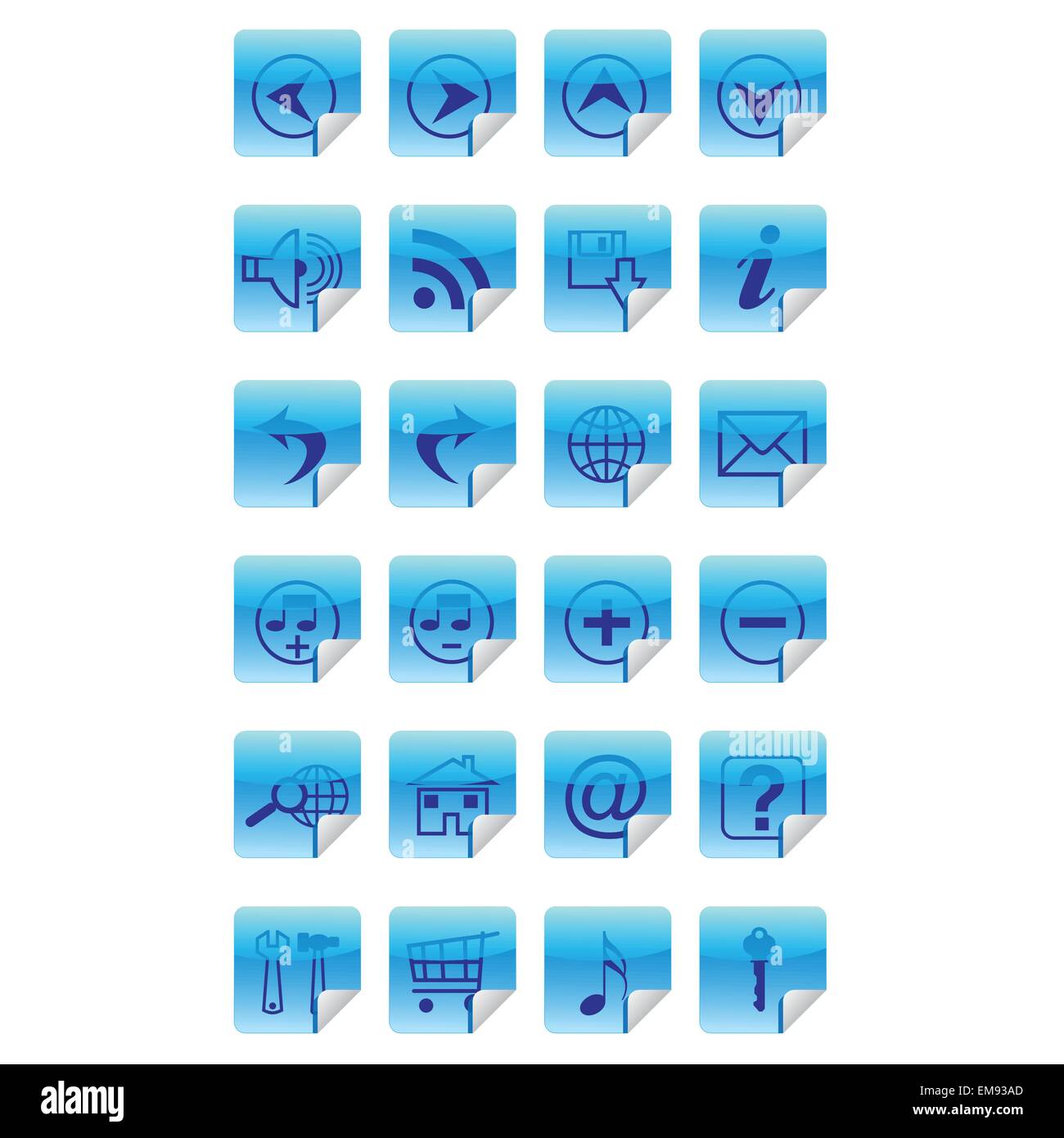 Share icon set social Cut Out Stock Images & Pictures - Alamy