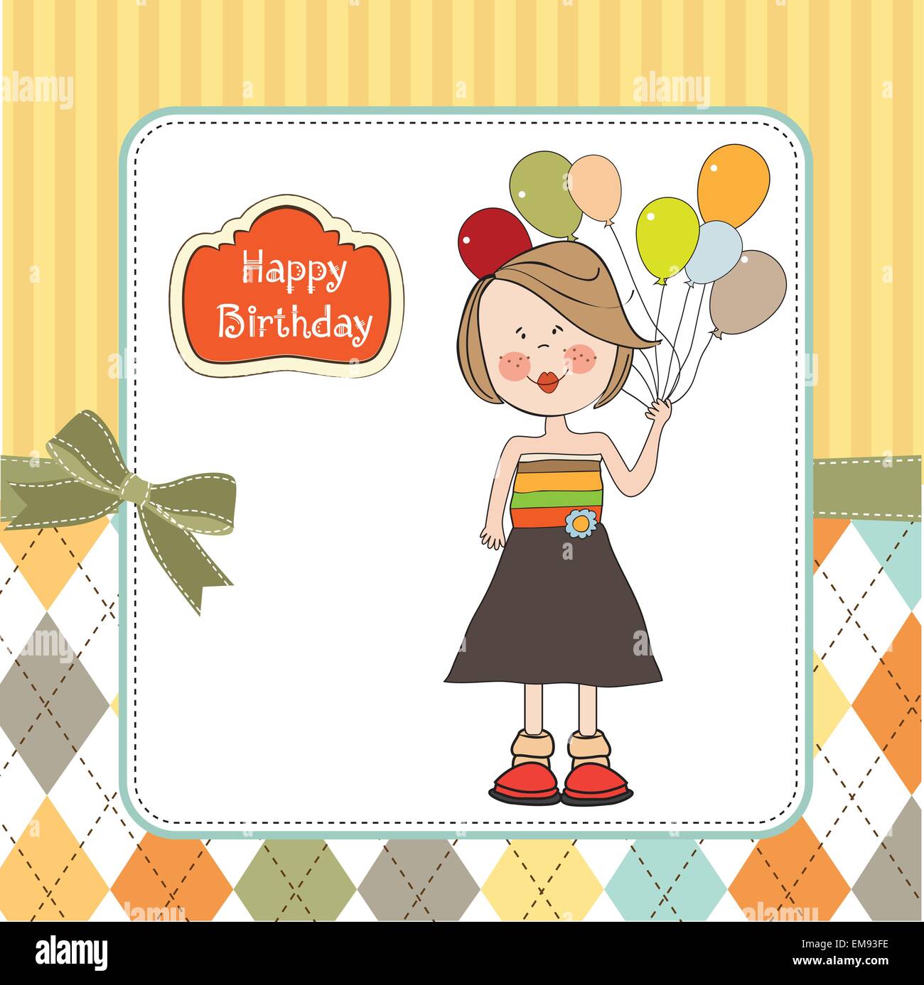 Balloon birthday Stock Vector Images - Alamy