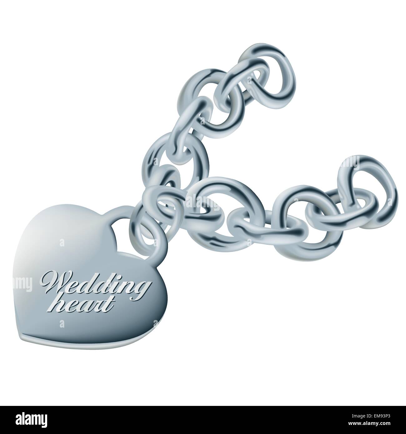 Silver Wedding Heart Stock Vector Image & Art - Alamy