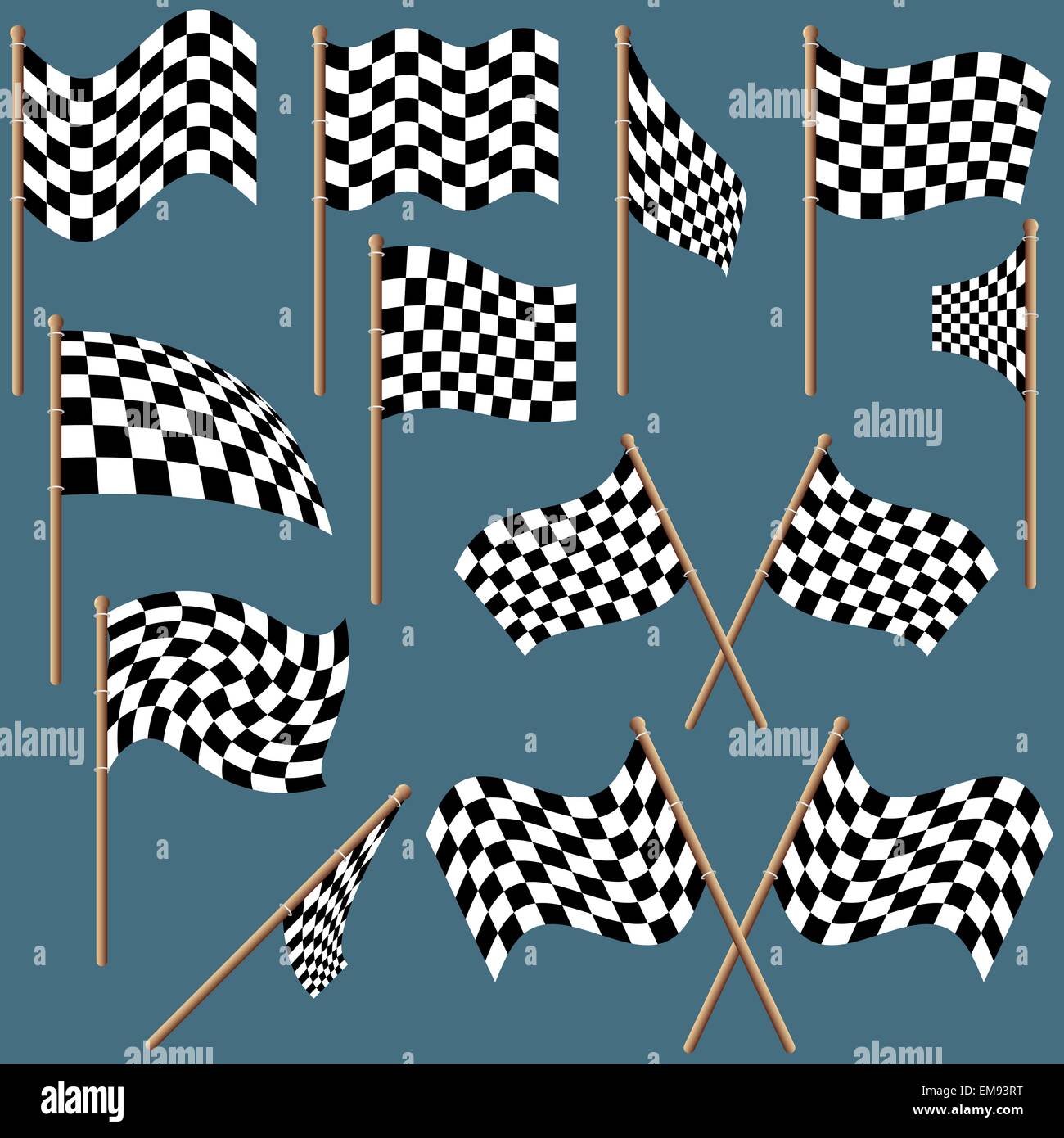 Flag crossing Stock Vector Images - Alamy