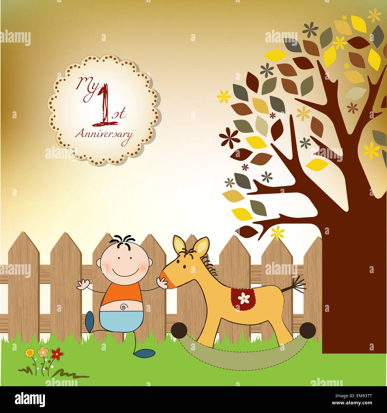 Birth of the child Stock Vector Images - Alamy