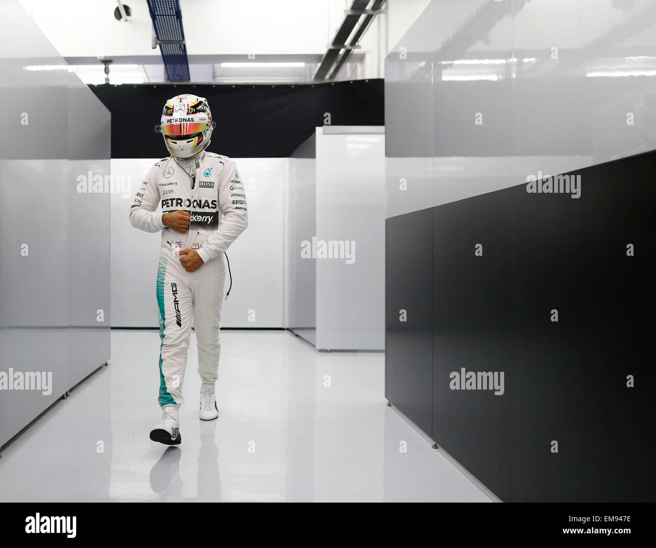 Lewis Hamilton 2015 Bahrain High Resolution Stock Photography and ...