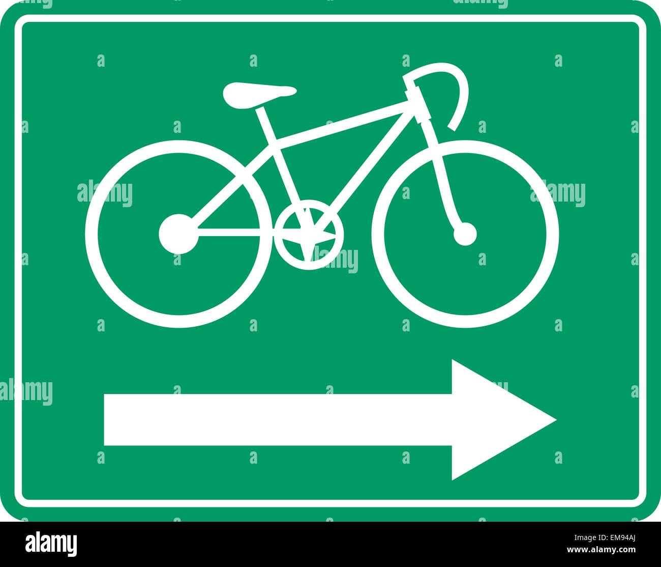 Bicycle Road Sign Symbol Stock Vector Image & Art - Alamy